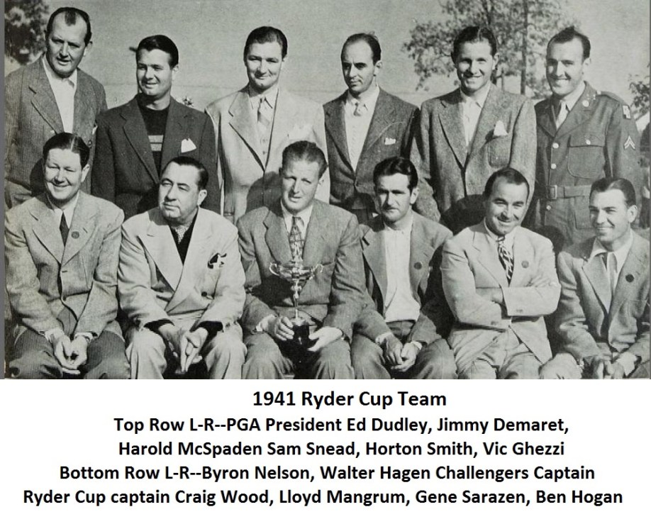 The PGA selected two wartime Ryder Cup teams! – Trenham Golf History